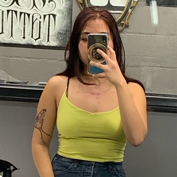 Tops | Green Apple Crop Top | Poshmark